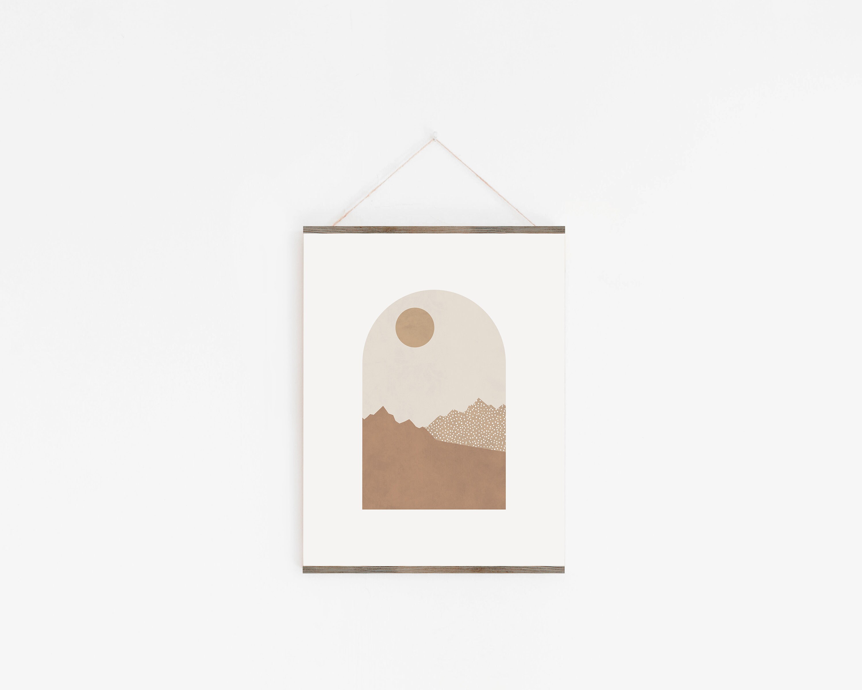 Sun Landscape Wall Art, Landscape Prints, Sun and Mountains Poster ...