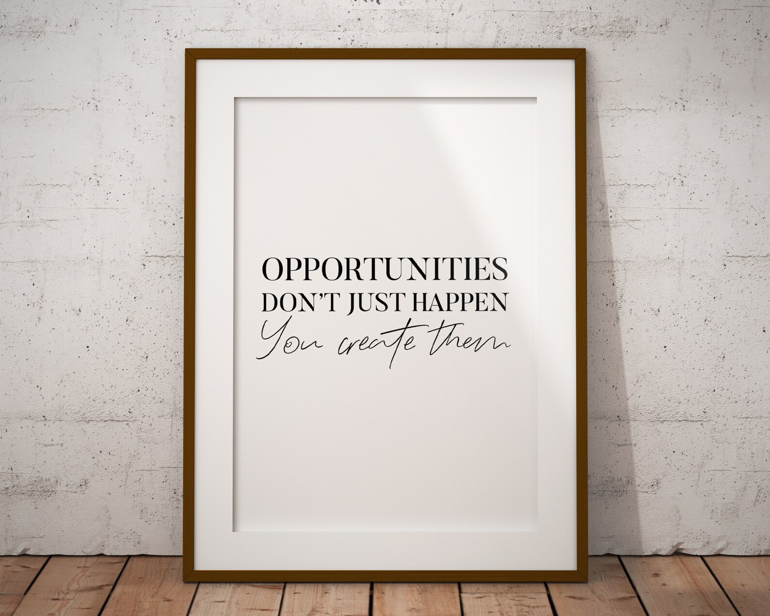 Inspirational Quotes, Motivational Wall Decor, Typography Print ...