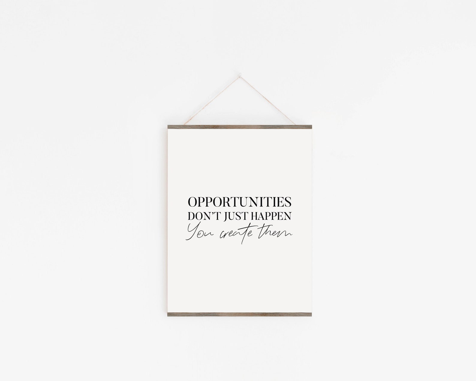 Inspirational Quotes, Motivational Wall Decor, Typography Print ...