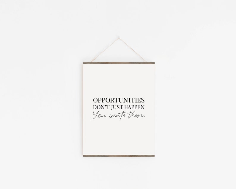 Inspirational Quotes, Motivational Wall Decor, Typography Print ...