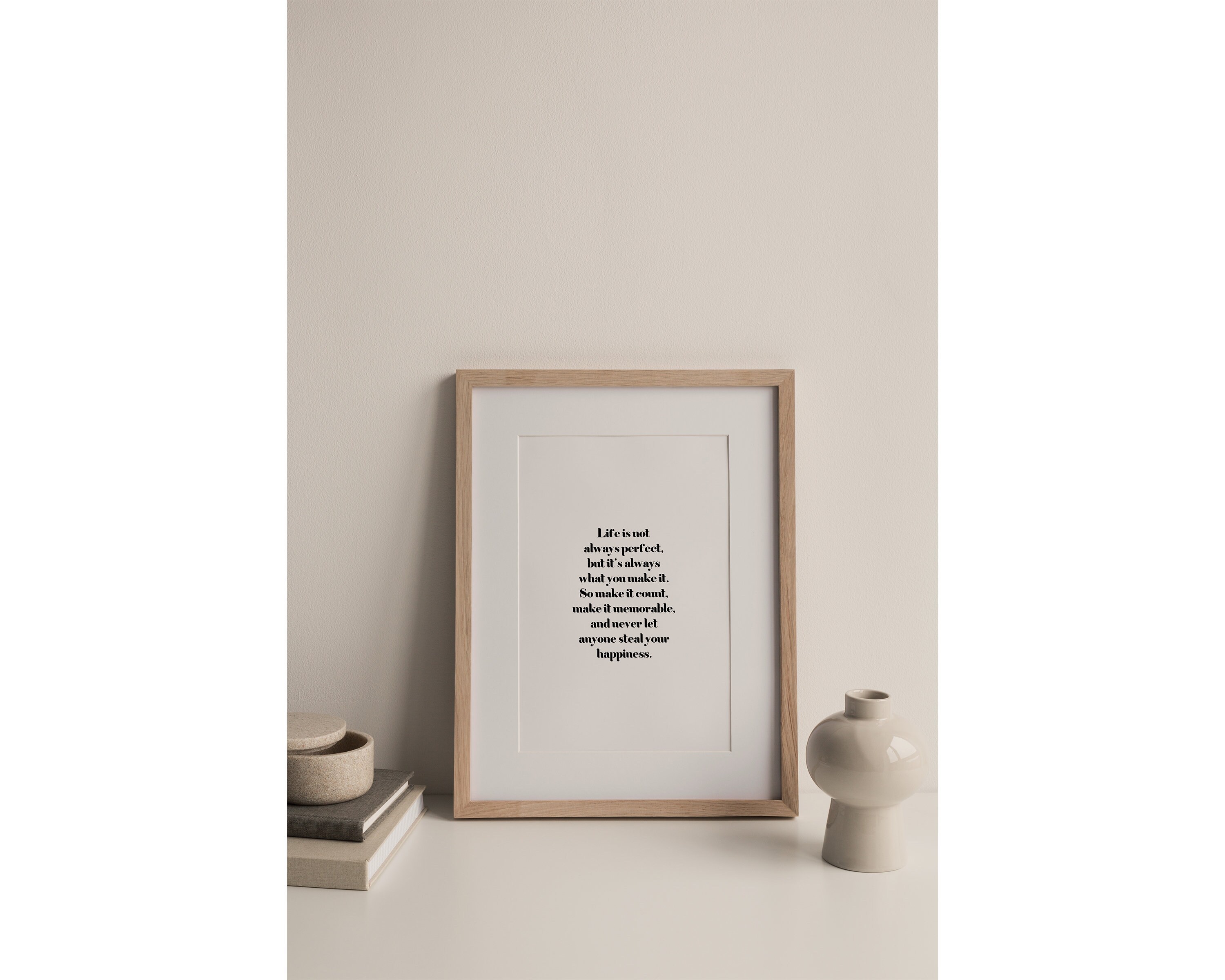 Life is Not Always Perfect Poster Make It Count Print Make - Etsy UK