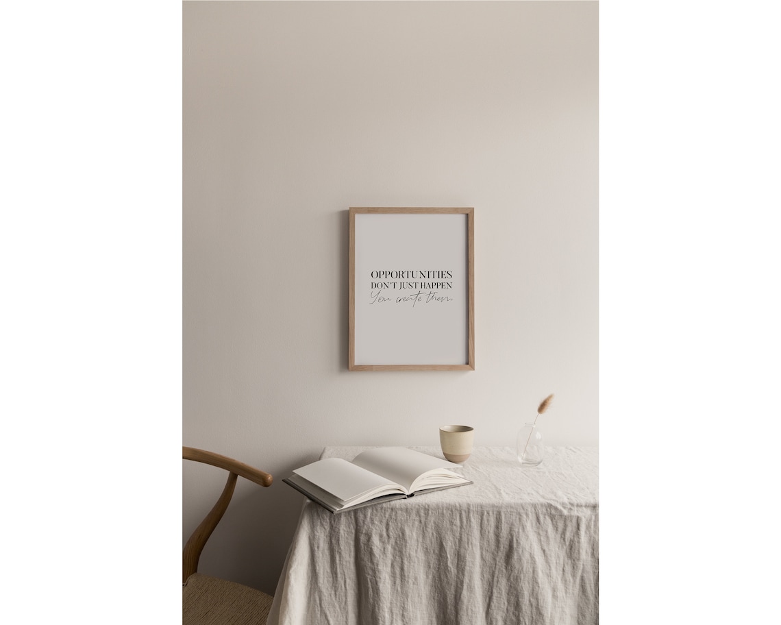 Inspirational Quotes, Motivational Wall Decor, Typography Print ...