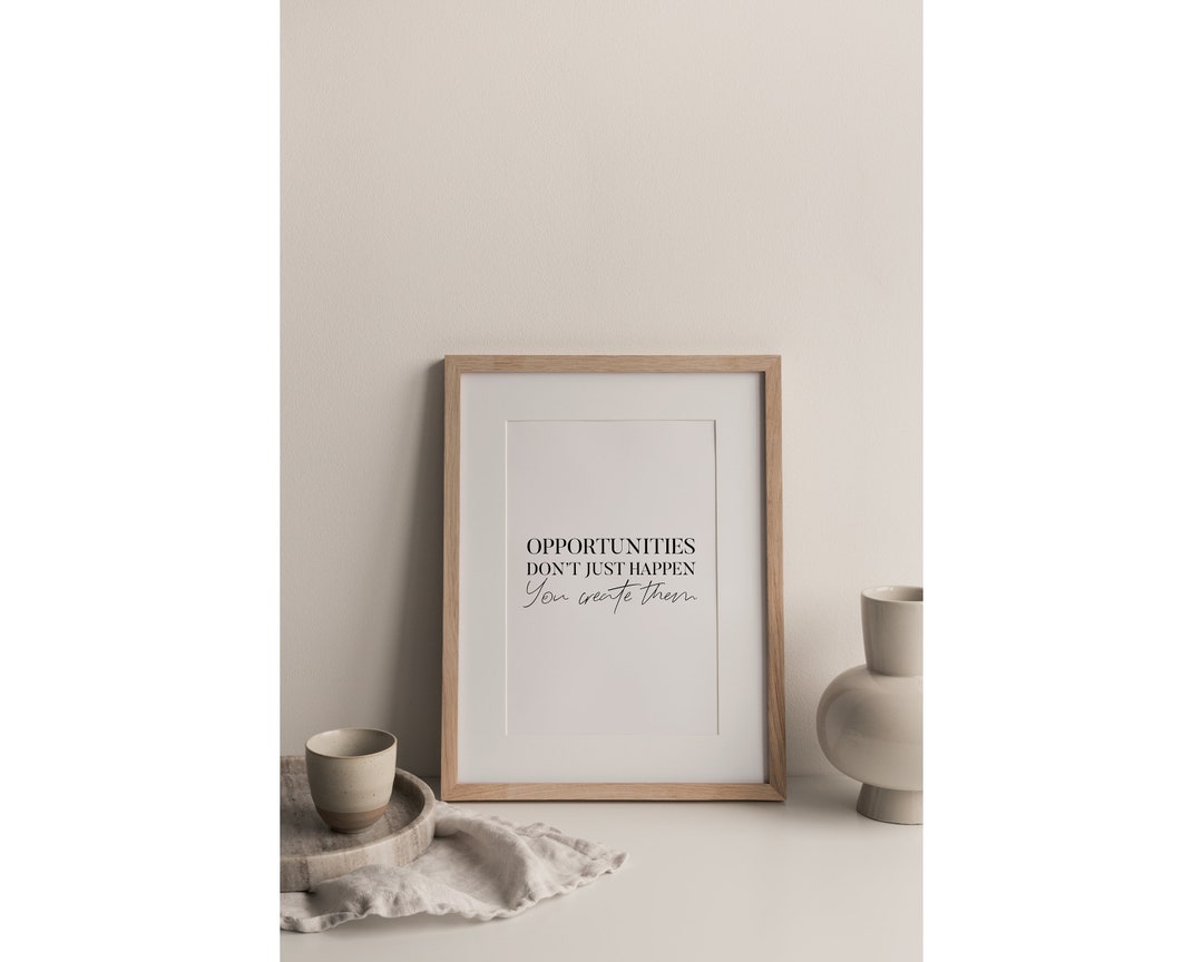 Inspirational Quotes, Motivational Wall Decor, Typography Print ...