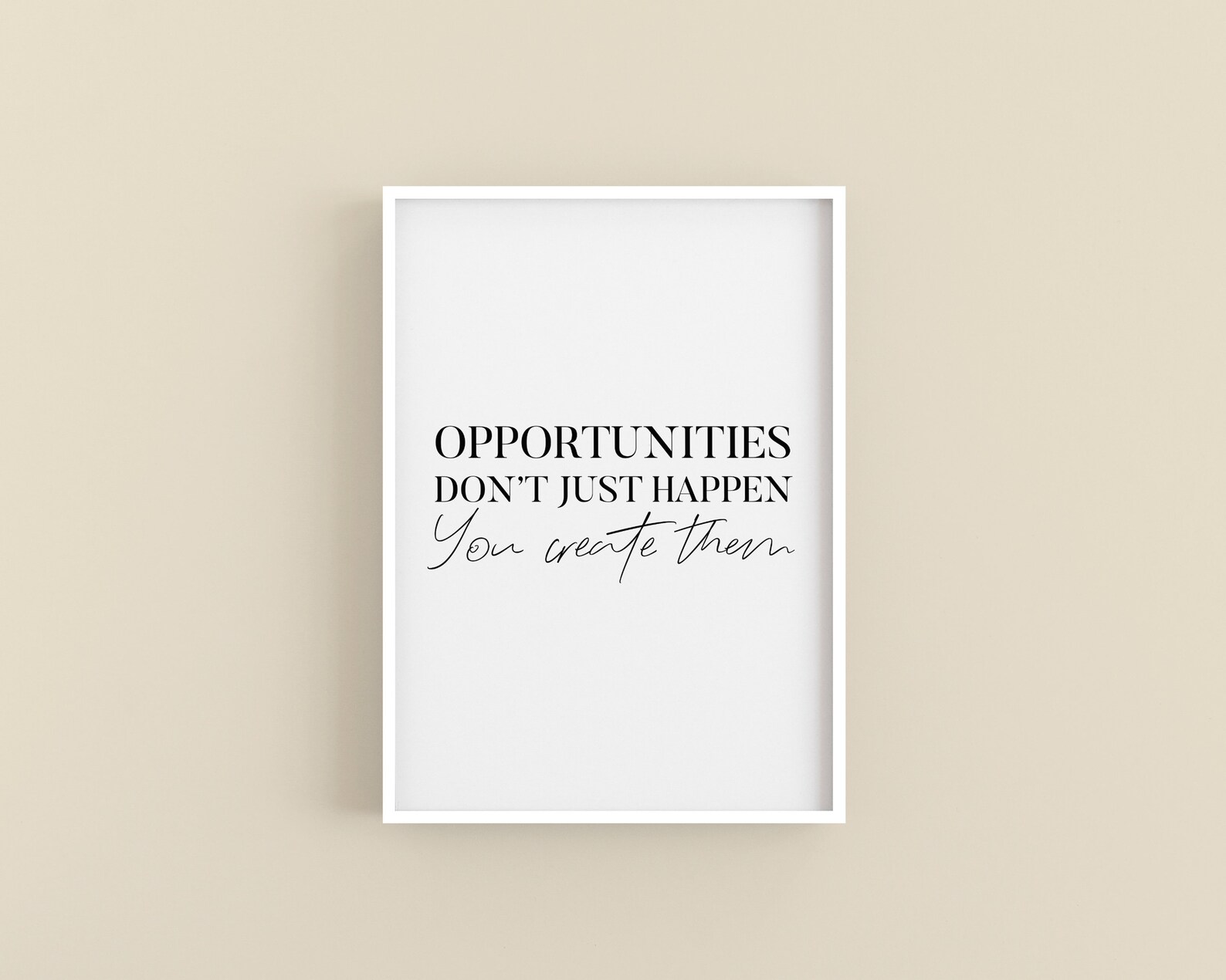 Inspirational Quotes, Motivational Wall Decor, Typography Print ...