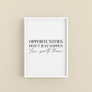 Inspirational Quotes, Motivational Wall Decor, Typography Print ...