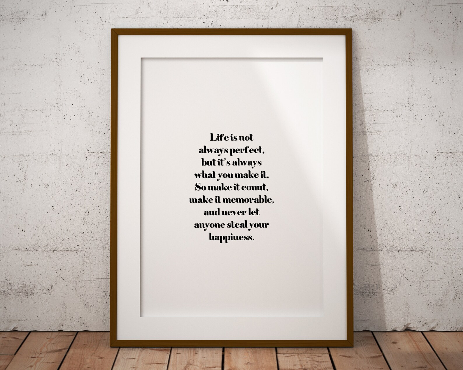 Life is Not Always Perfect Poster Make It Count Print Make - Etsy UK