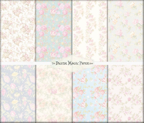 Printable Vintage Floral Paper Download Floral Seamless | Etsy