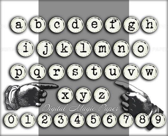 Typewriter Keys Clipart