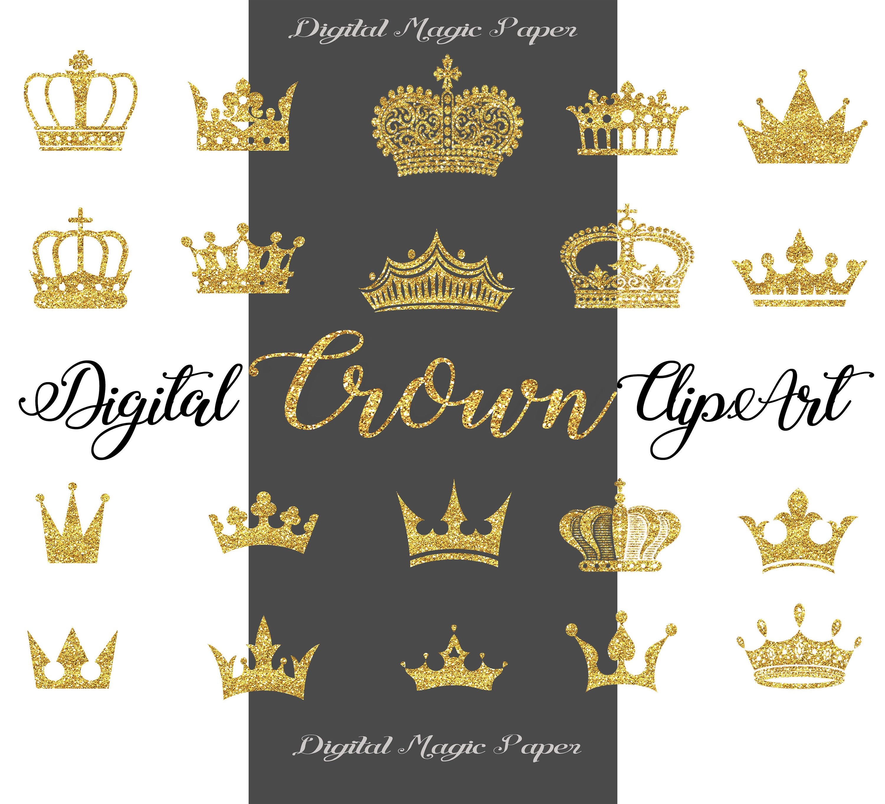 Yellow Crown Clip Art