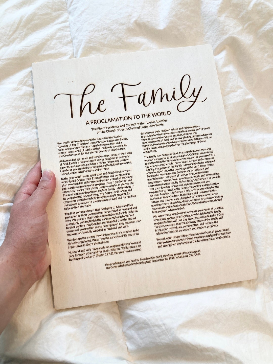 The Family A Proclamation to the World | Family Proclamation | Howm ...
