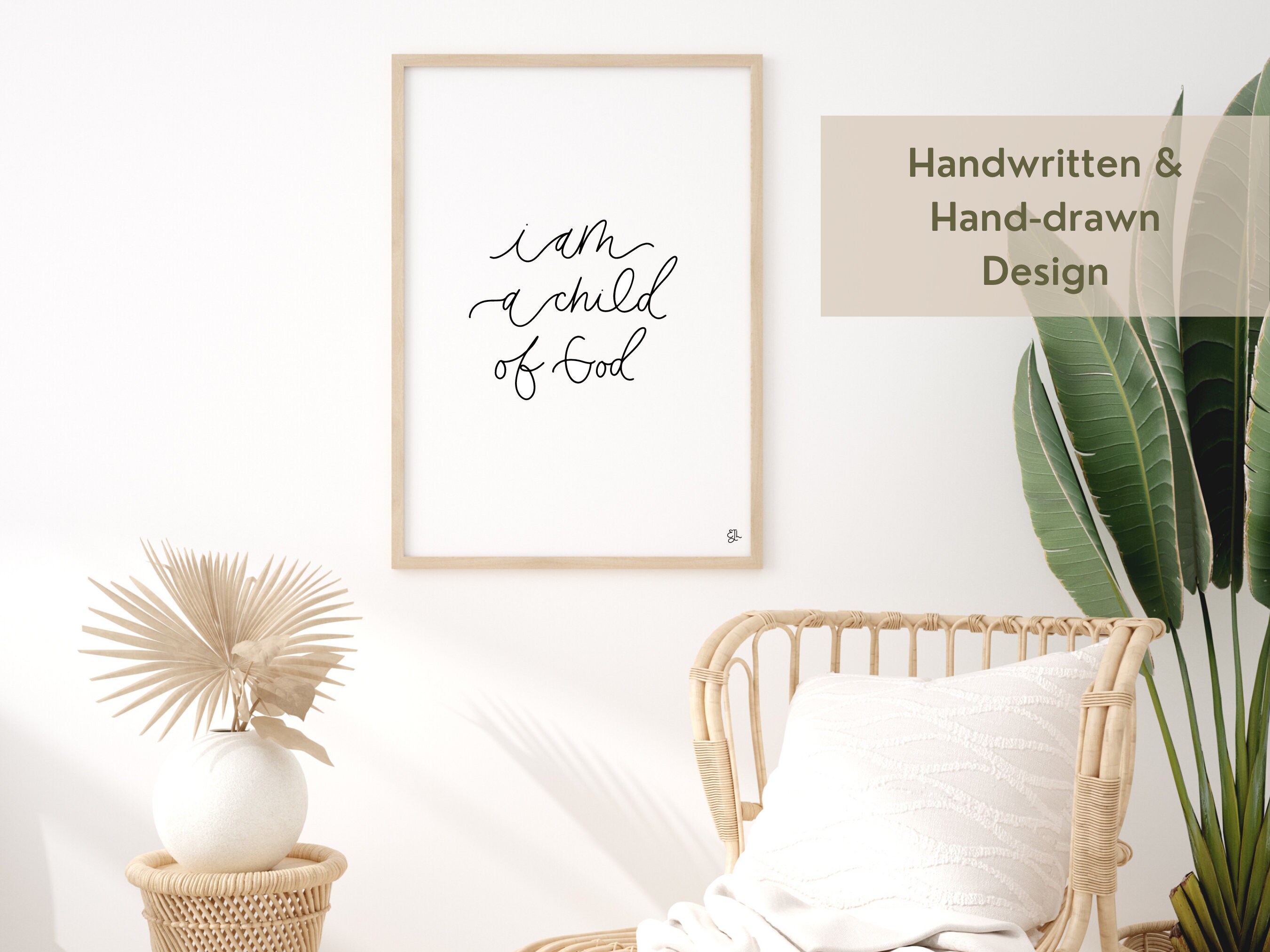 I Am a Child of God | Printable Art | Positive Playroom Decor | Church ...