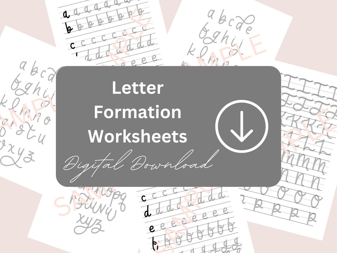 Handlettering Calligraphy Formation Worksheets | Calligraphy Worksheets ...