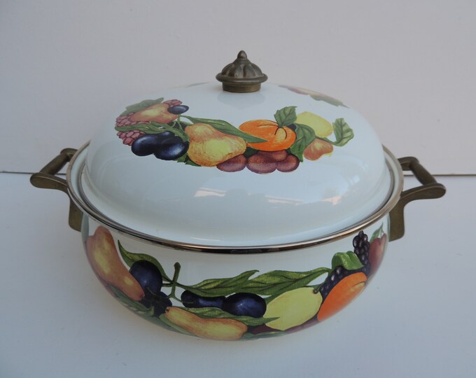 Vintage Regency Club Dutch Oven 4.5qt Fruits - Etsy