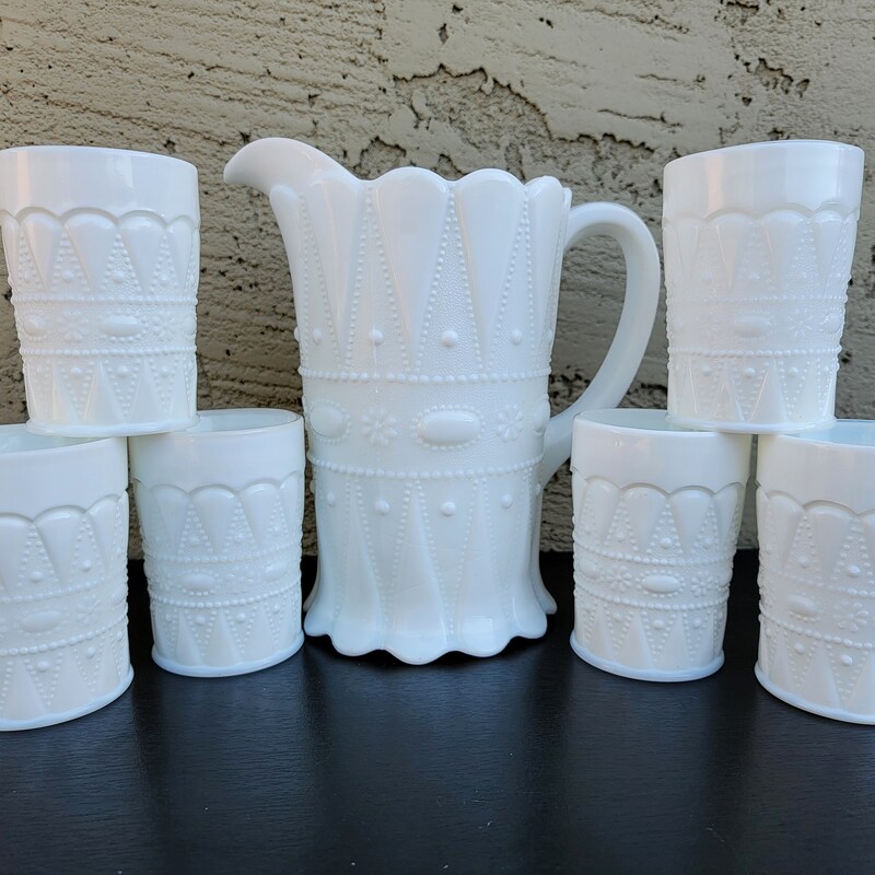 Kemple Milk Glass - Etsy