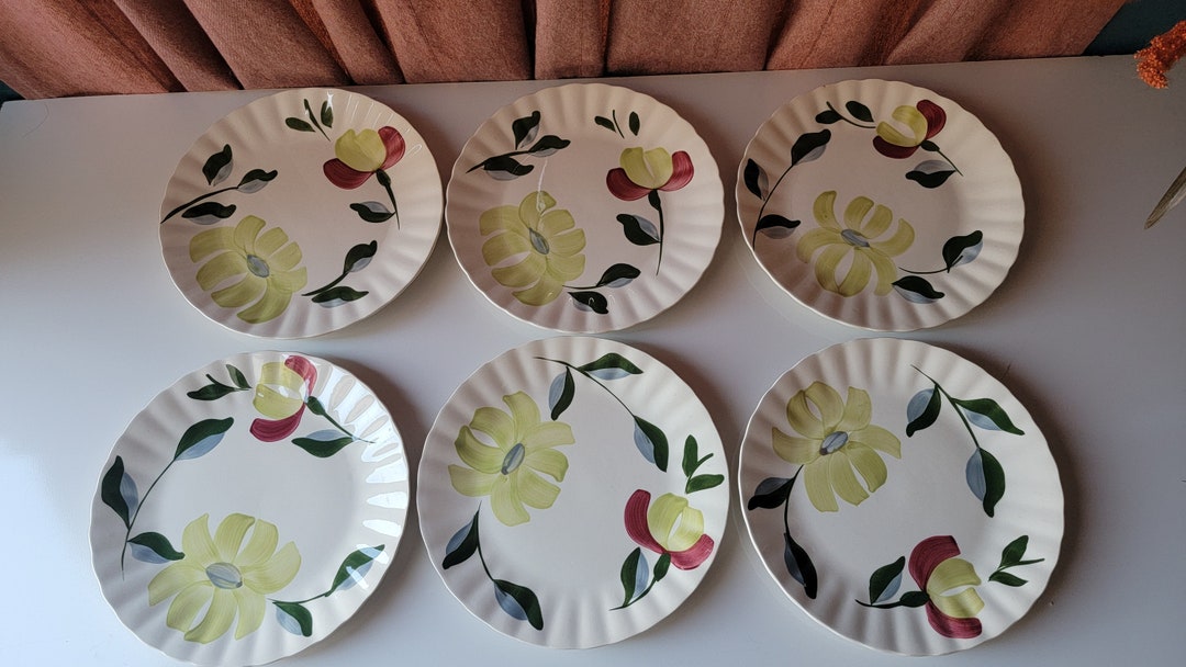 Blue Ridge Dinner Plates Edgemont Southern Potteries - Etsy