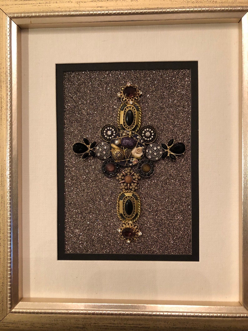 Framed Traditional Jewelry Art Cross - Etsy