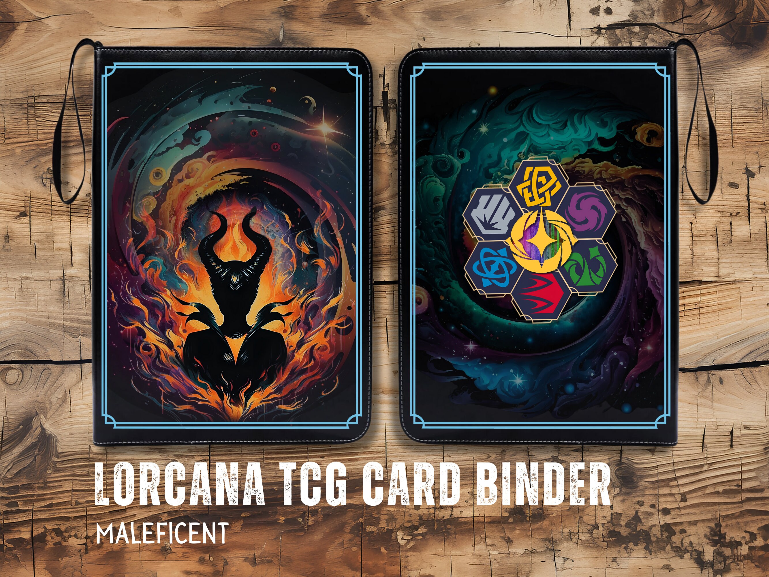 Maleficent Limited Edition Lorcana Trading Card Binder for TCG Fans PU ...