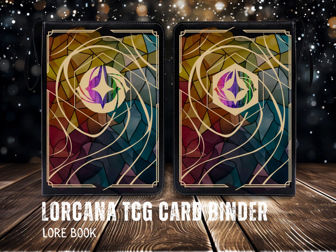 Lorcana Lore Book Card Binder Limited Edition PU Leather With 400 Top ...