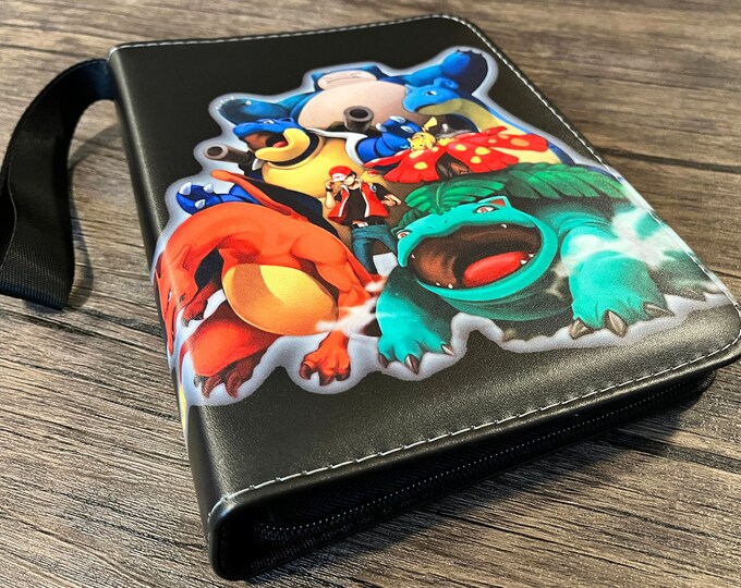 Pokemon Inspired Trading Card Binder Premium Organizer & Storage Hold ...