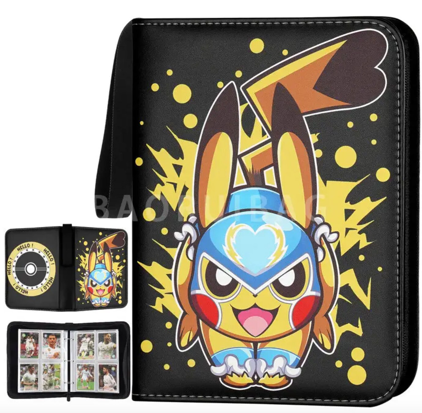 Pokemon Inspired Trading Card Binder Collectible Card Album for TCG ...