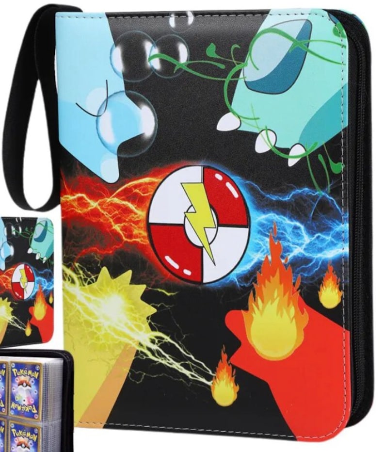 Pokemon Inspired Trading Card Binder Collectible Card Album - Etsy