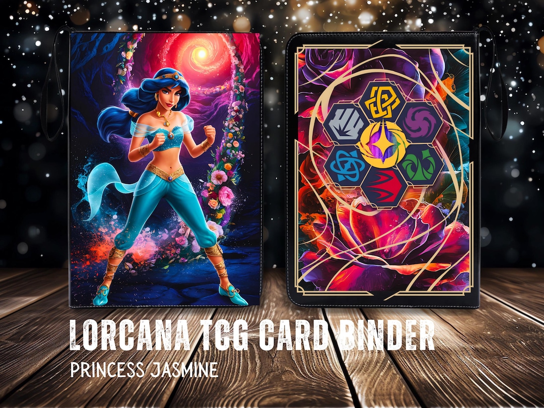 Princess Jasmine Limited Edition Lorcana Trading Card Binder for TCG ...