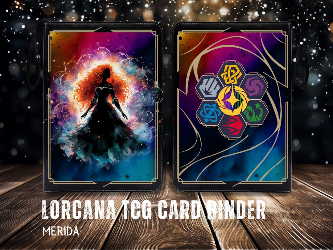 Lorcana Card Binder - Merida From Brave Trading Card Album Lorcana TCG ...