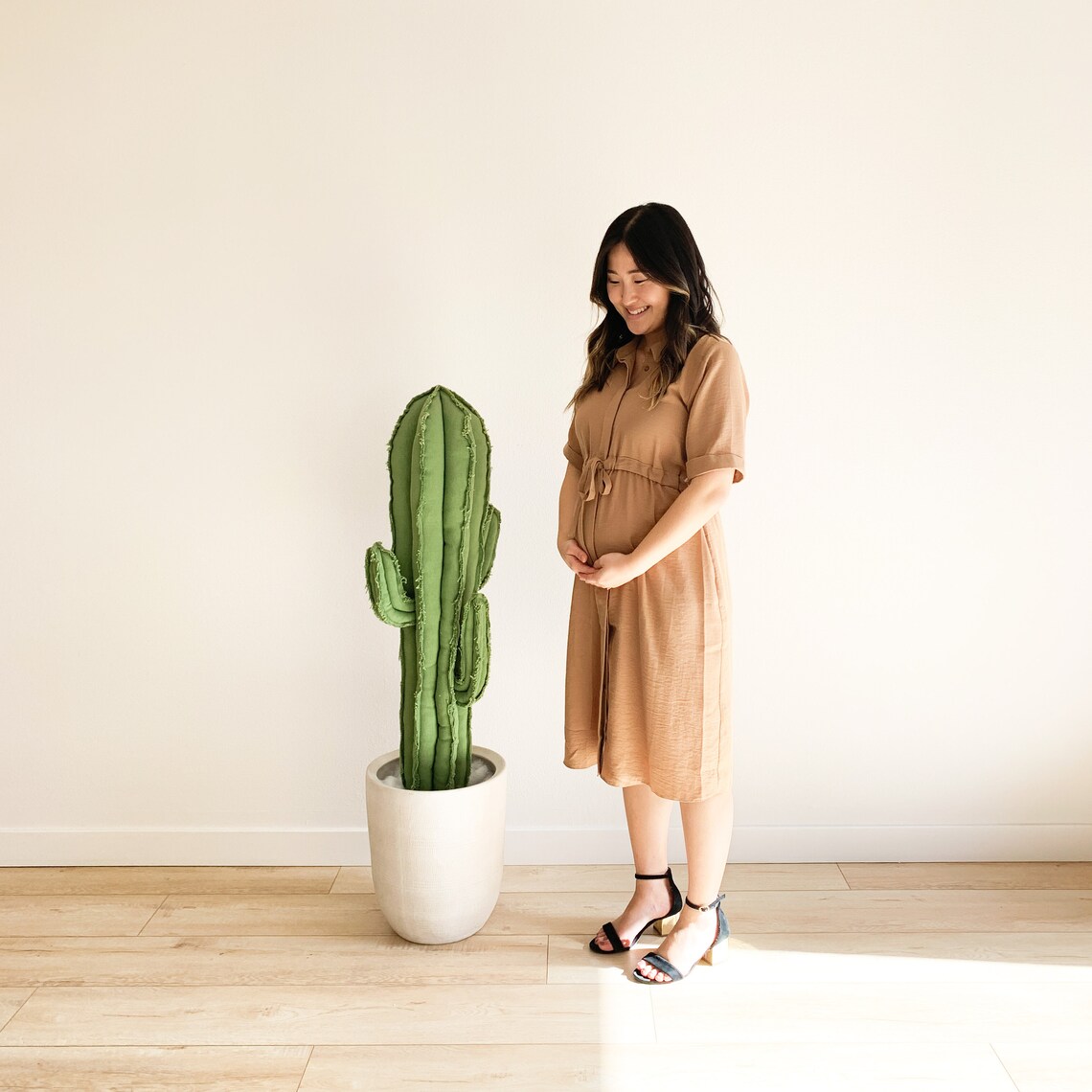 48 Jumbo Size Saguaro Cactus Plush, Handmade Fabric Cactus, Artificial ...