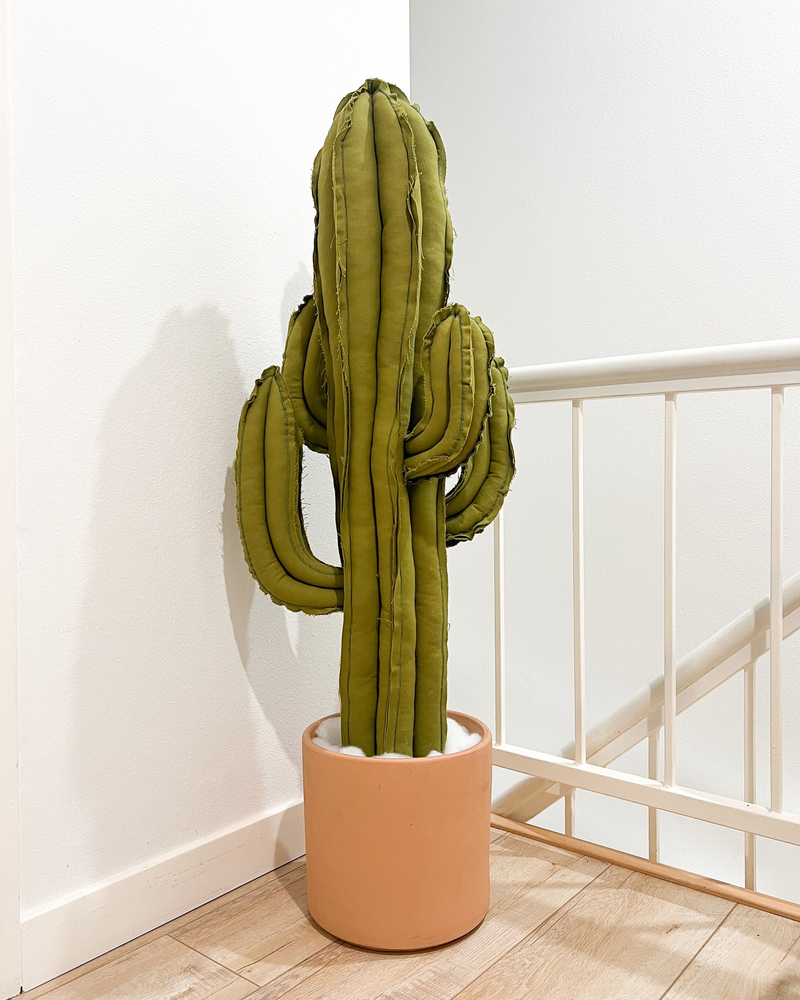 48 Jumbo Size Saguaro Cactus Plush, Handmade Fabric Cactus, Artificial ...