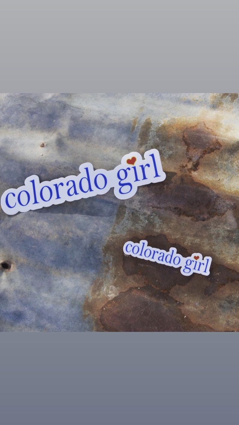 Traditional Colorado Girl Sticker - Etsy