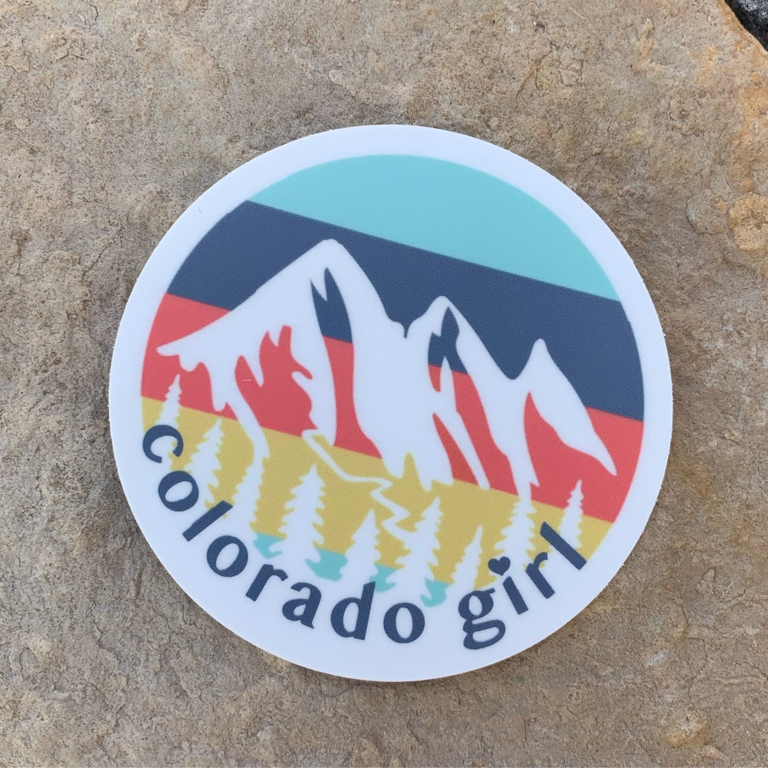 Colorado Girl Sunset Sticker - Etsy