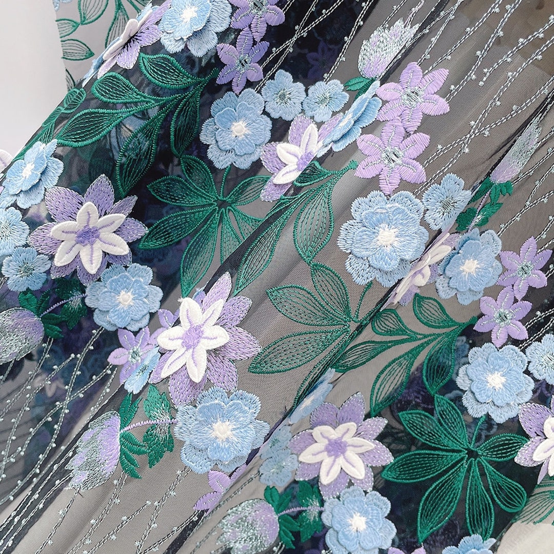 Vernal Fall Blossom Fabric 3D Flower Lace Fabric for Couture - Etsy