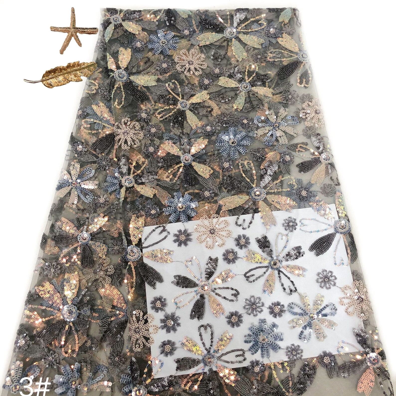 3 Colors Wedding Fabric Mesh Fabric Embroidery Lace Fabric - Etsy