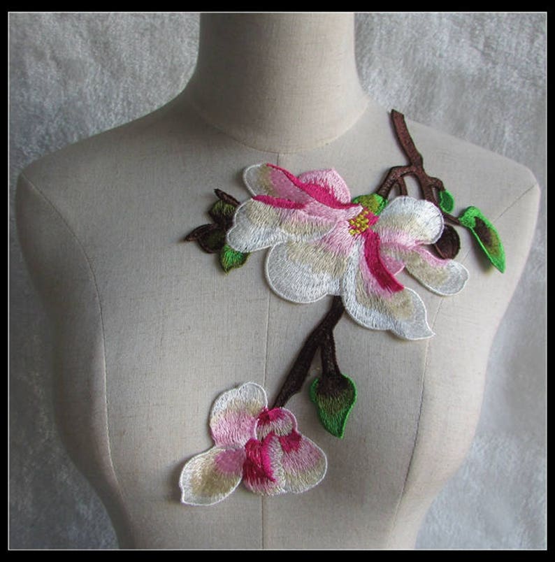 Embroidered Appliques Flower Appliques Embroideried floral - Etsy