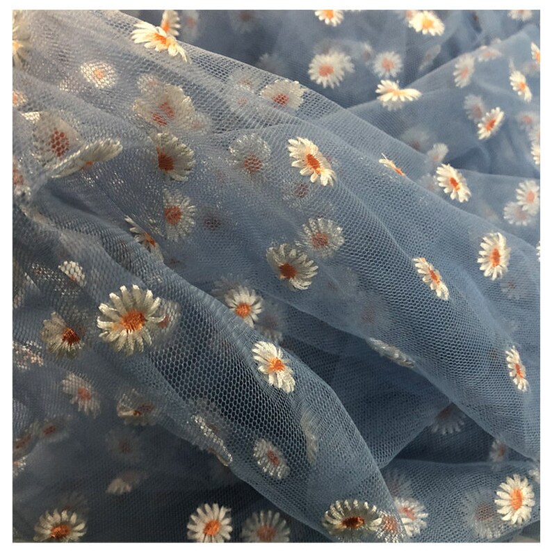 Lace Fabric Daisy Lace Fabric.floral Lace Fabric .wedding - Etsy