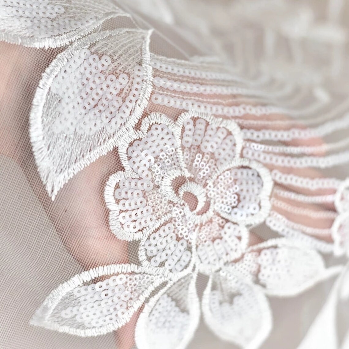 White Lace Fabric. Flower Lace Fabric Clothes.High Quality | Etsy