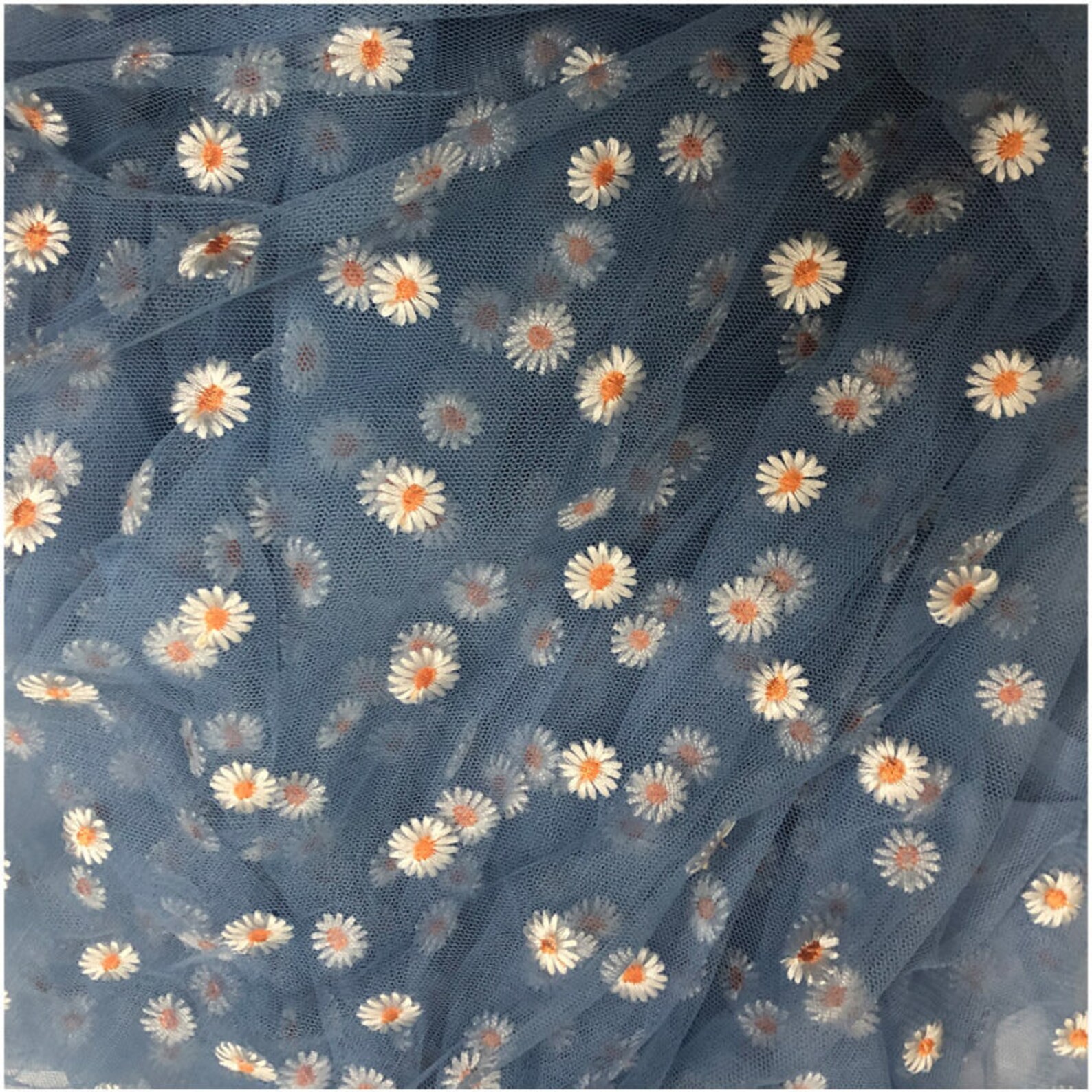 Lace Fabric Daisy Lace Fabric.floral Lace Fabric .wedding - Etsy