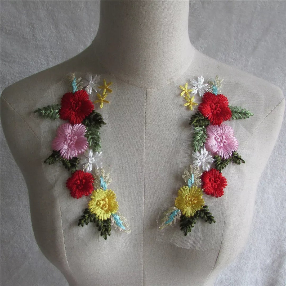 Embroidery Lace Applique Flower Appliques. Exquoisite Applique/lace ...