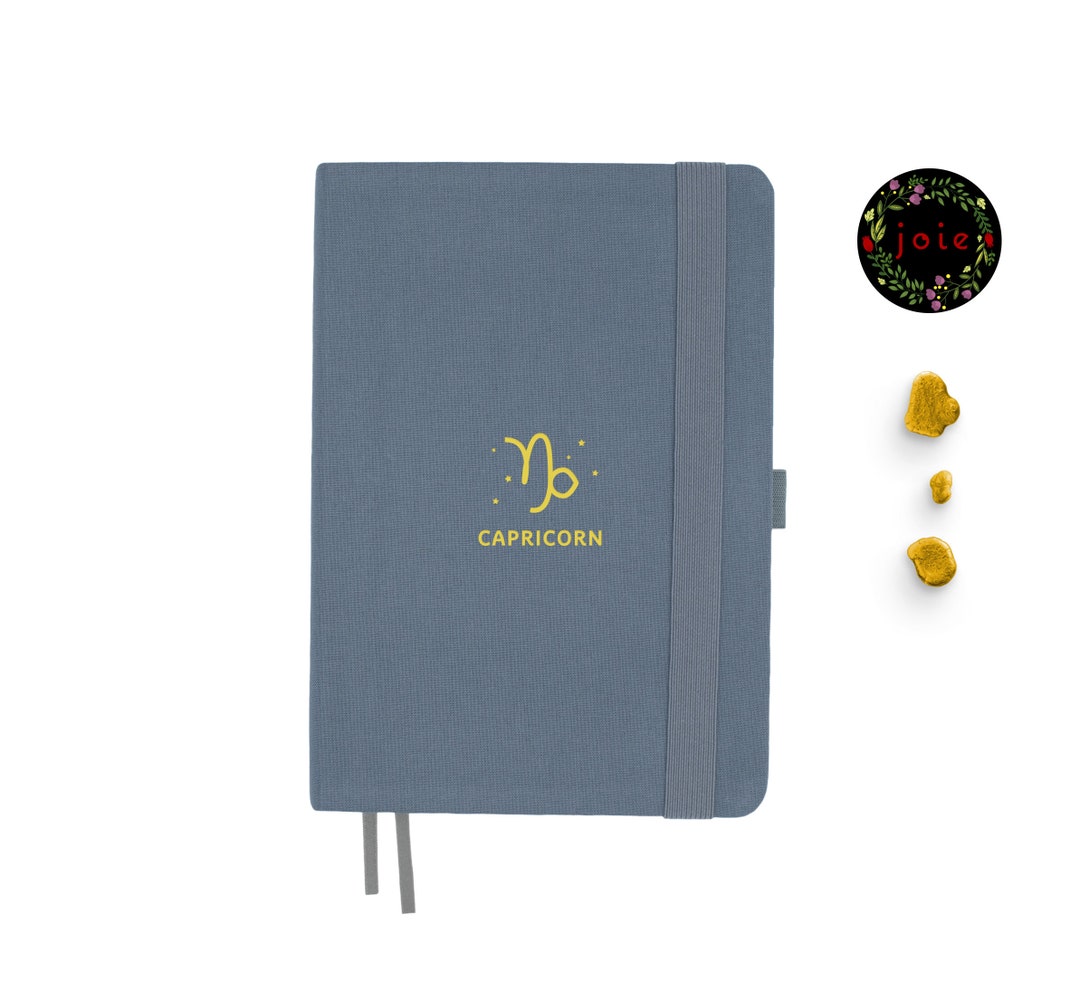 Capricorn Zodiac Sign A5 Dot Grid Notebook, Dotted Journal, Meditation ...