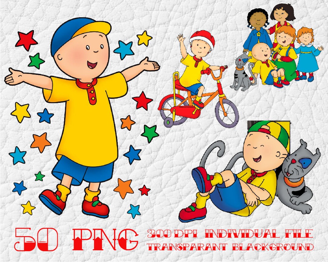 Caillou Clipart Disney Clipart transparent Background PNG - Etsy Denmark