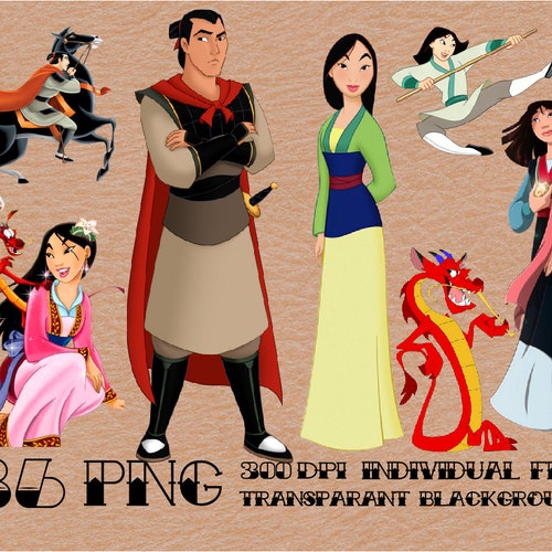 Girl Birthday printable Backdrop personalized Mulan Birthday Decoration ...