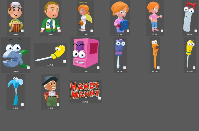 Handy Manny Clipart Disney Clipart transparent background | Etsy