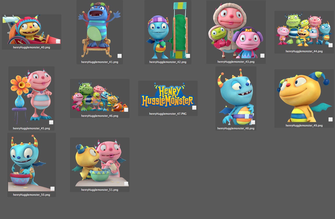 Henry Huggle Monster Clipart Closet