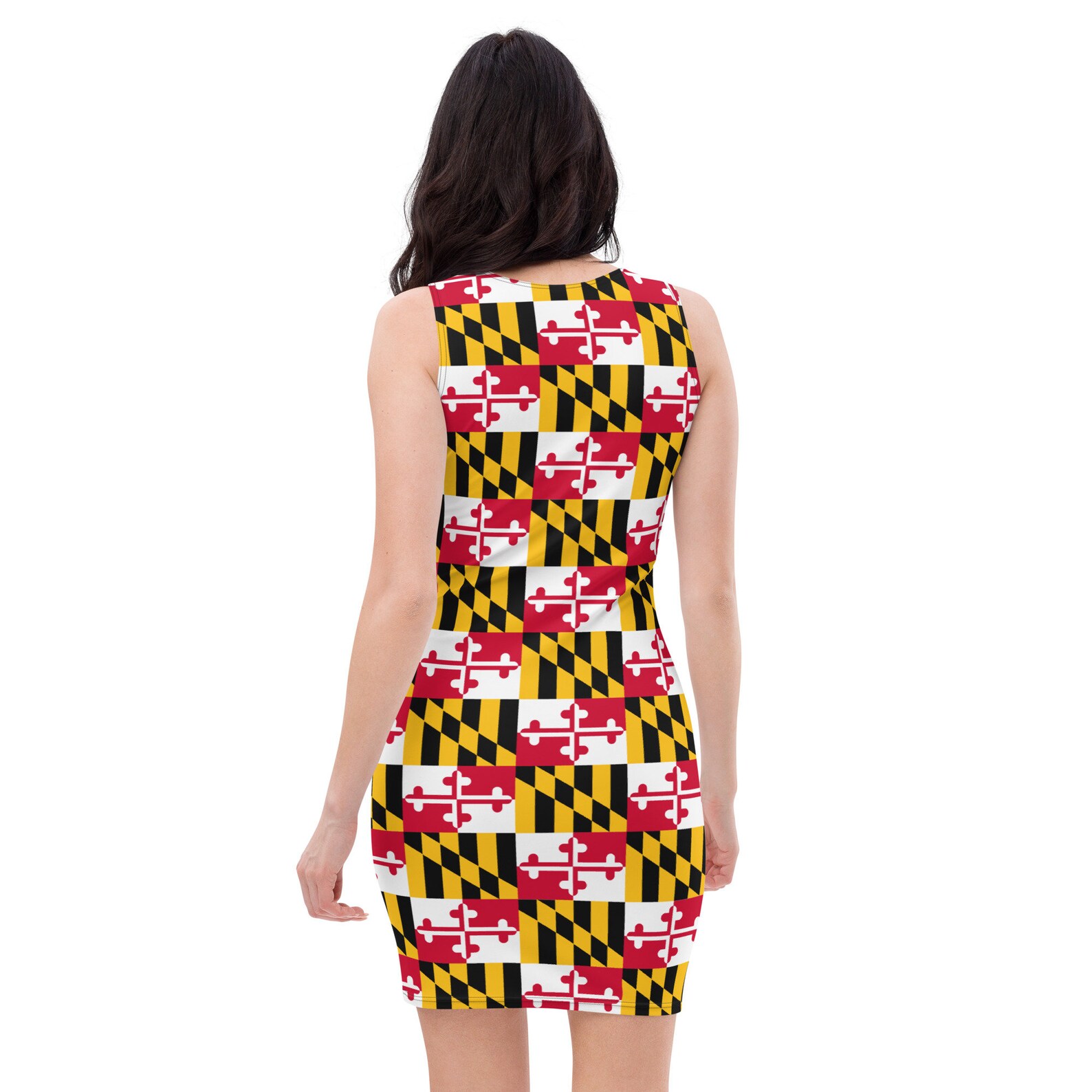 Maryland Flag Checker Pattern Dress - Etsy