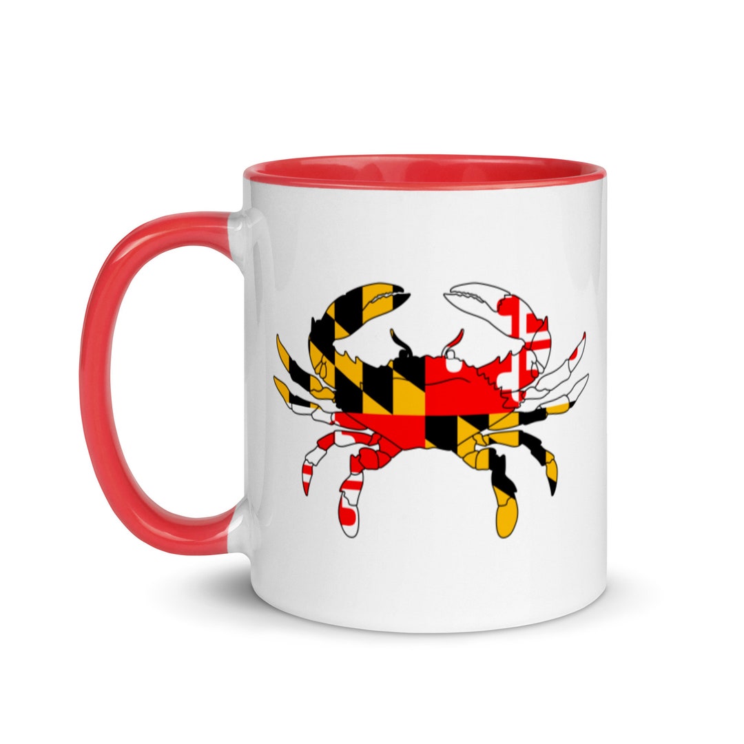 Maryland Flag Crab Coffee Mug - Etsy