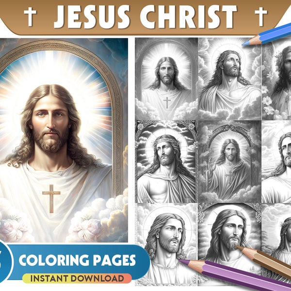 Grayscale Jesus Christ - Etsy