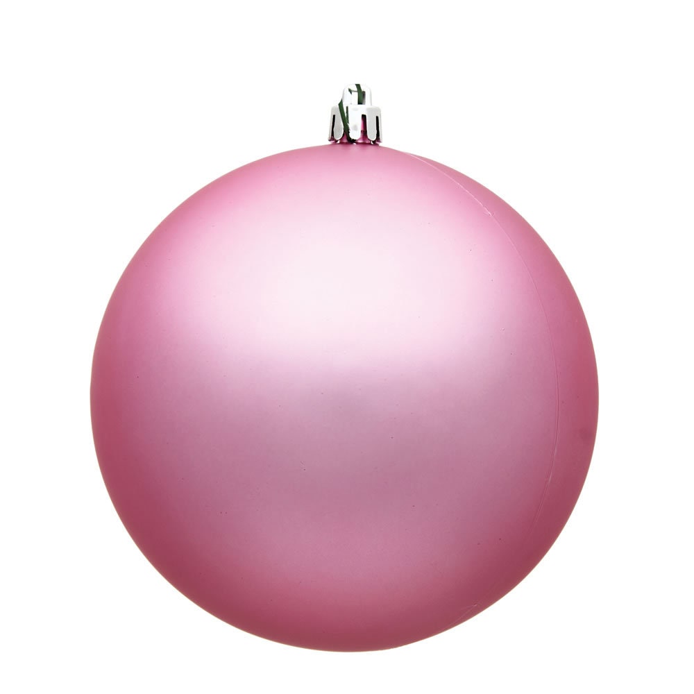 4 Pack Pink Balls, 6in Pink Balls, Pink Christmas Balls, Big Christmas ...