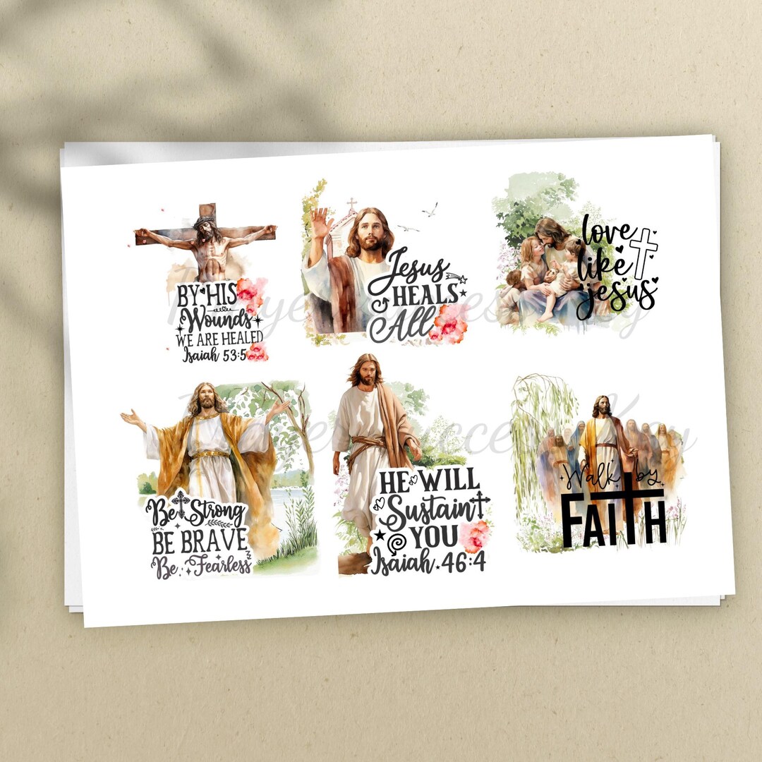 Bible Journaling Printable, Free Card,jesus Collage Picture,scripture ...