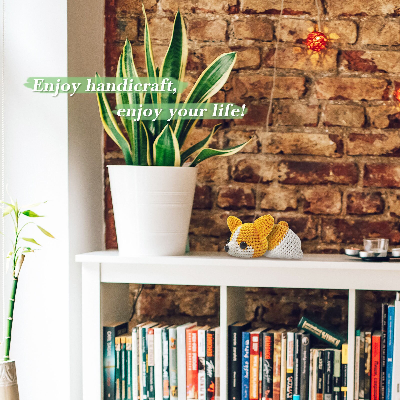 NICEEC Corgi Crochet Kit for Beginners Yarn Crochet Animal Kit for ...