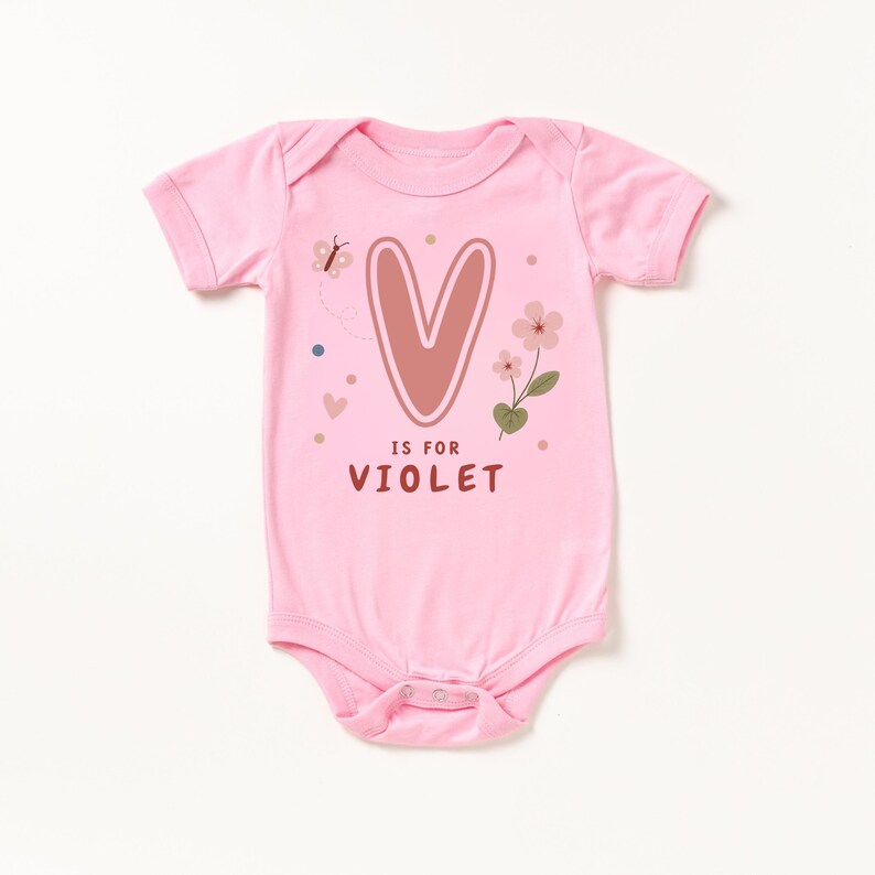 Personalized Named Onesie®, Custom Letter Bodysuit - Etsy UK
